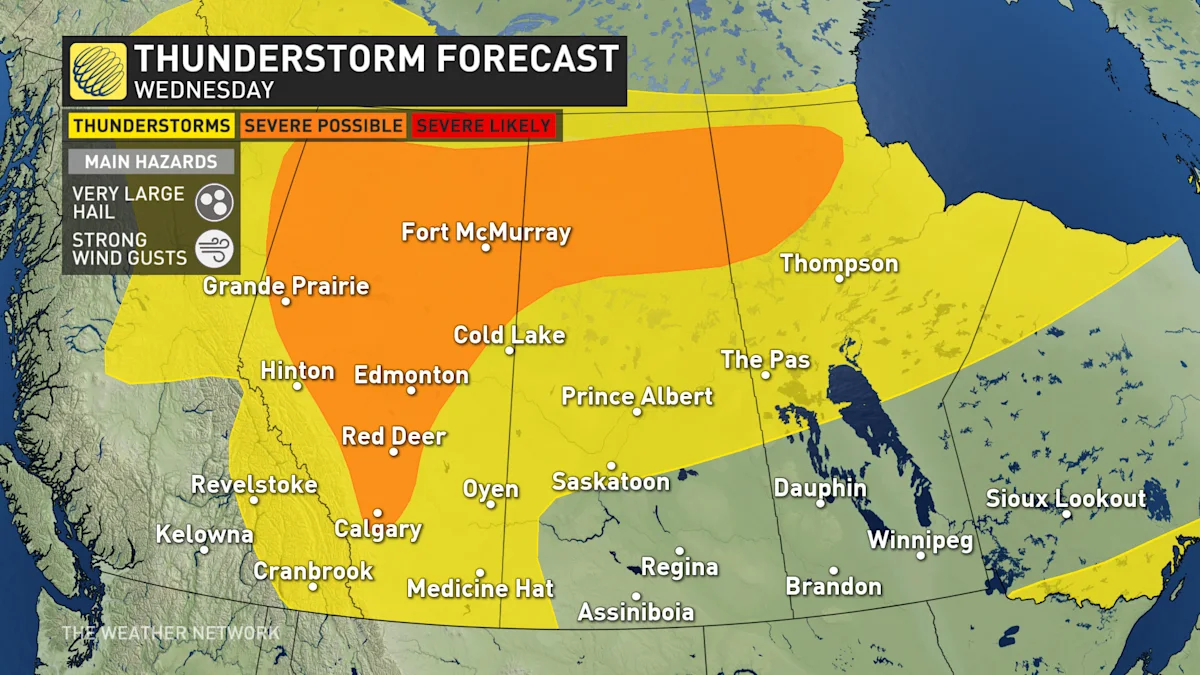 Rising potential for severe storms in Alberta as heat, humidity builds ...