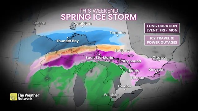 Spring storm to unleash icy dangers across Ontario this weekend - The ...