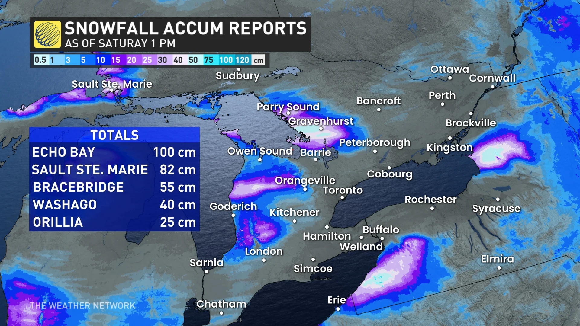 PHOTOS: Unrelenting snow squalls blast Ontario with major totals ...