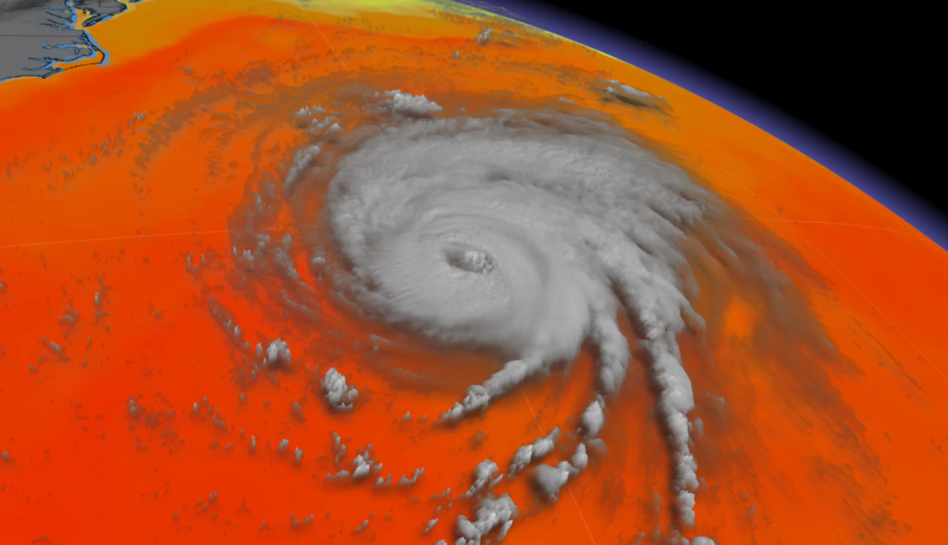 A hurricane can explode in size after shedding its own eye - The ...