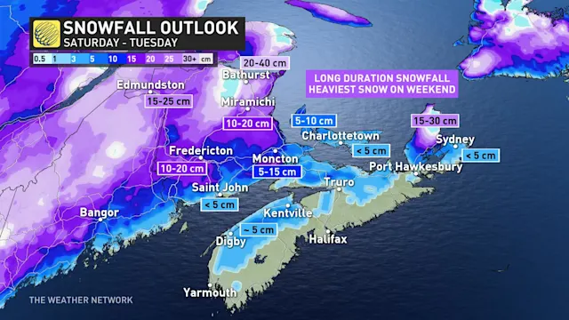 Four days of snow expected as poky storm wanders over East Coast - The ...