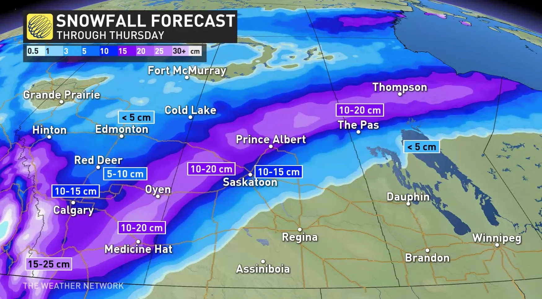 The Prairies are bracing for winter wallop with 30 cm of snow possible ...