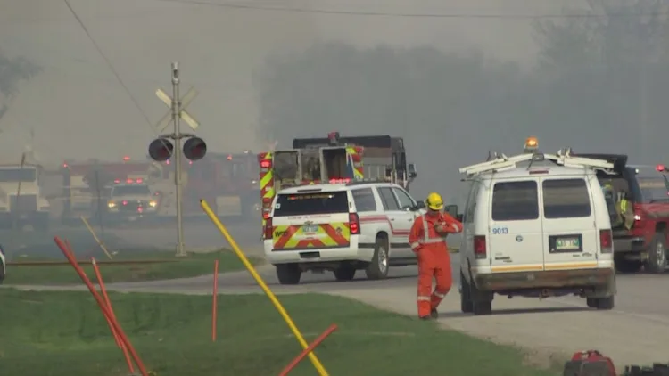 Grass fire damages multiple commercial businesses in Winnipeg's ...