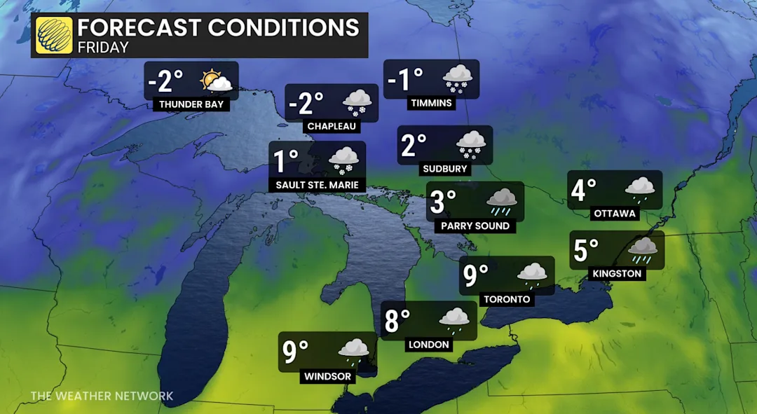 Snow impacts Ontario travel Monday, freezing rain expected next - The ...