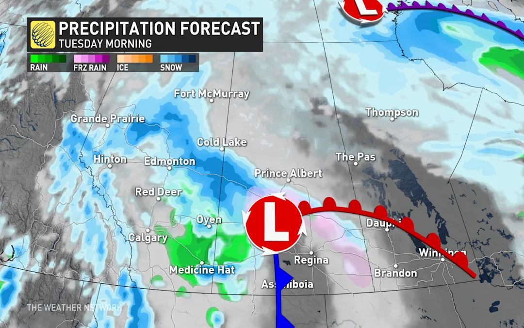 Snow odds ramp up on the Prairies as chilly pattern arrives - The ...