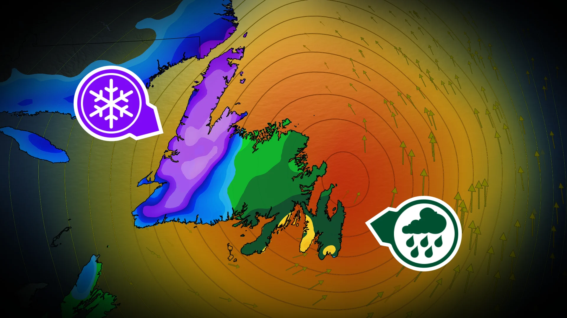 Battle of the seasons over Newfoundland this week, and the differences ...