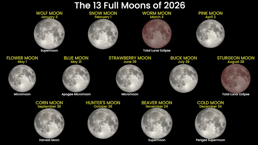 February's Full Snow Moon shines this weekend - The Weather Network