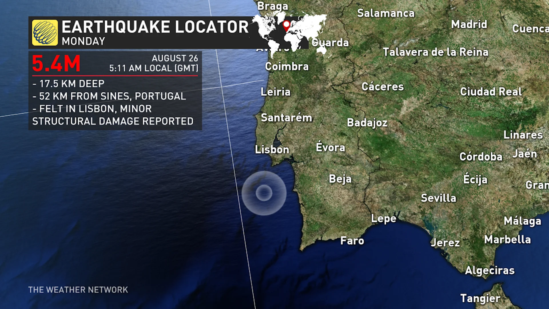 Powerful 5.4 magnitude earthquake hits Portugal’s coastline - The ...