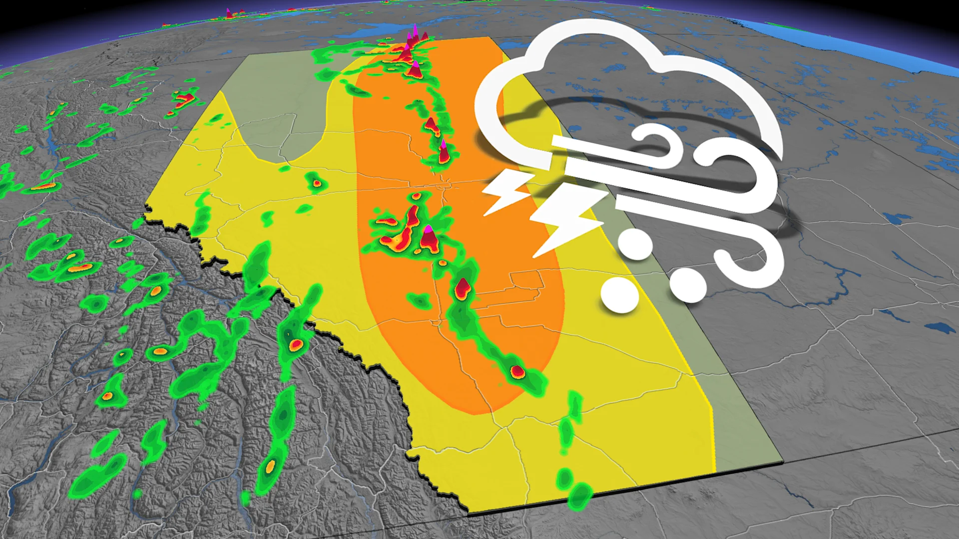 Severe thunderstorms sweep through Alberta Monday evening - The Weather ...