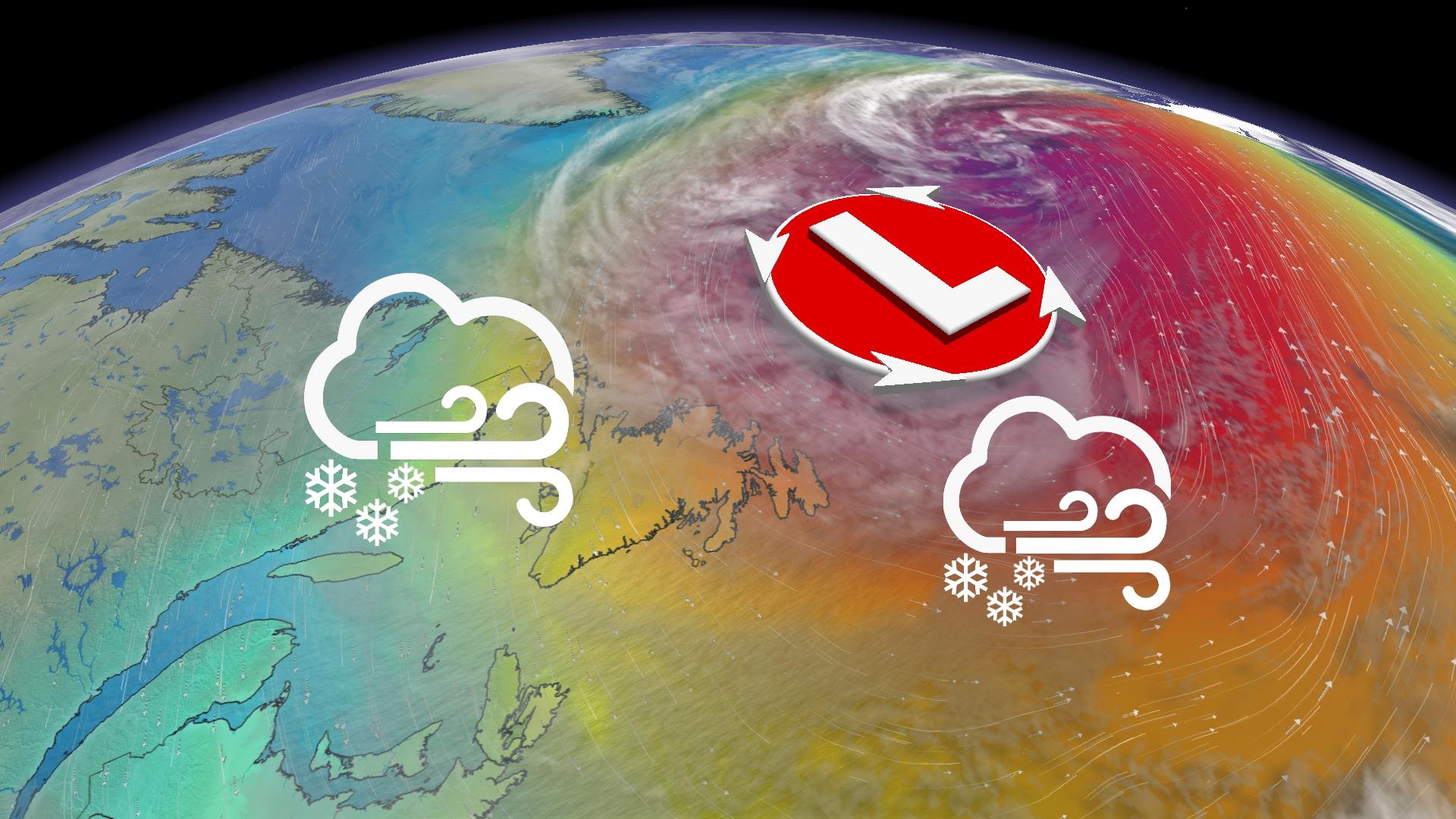 Moseying storm buffets Newfoundland with heavy snow, high winds - The ...