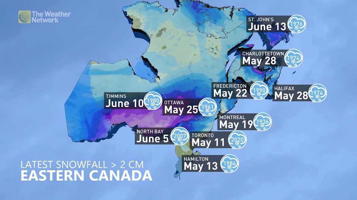 Tired of winter? Find out when it will stop snowing, Canada - The ...