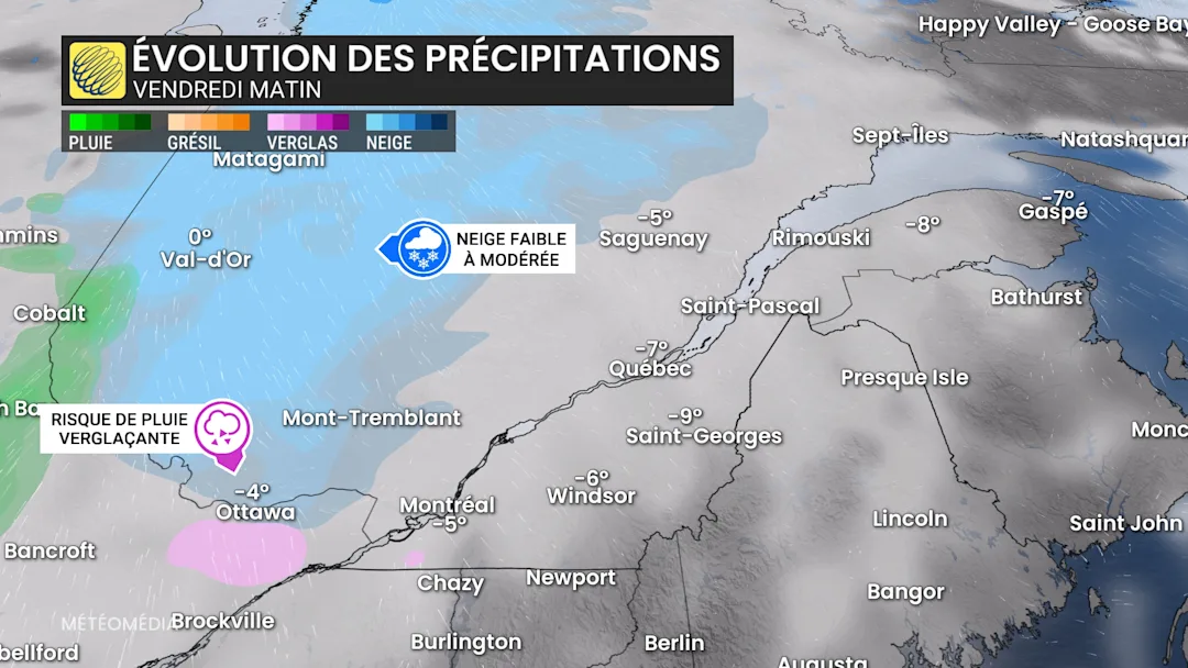 Cocktail météo vendredi : Montréal encore sur la corde raide - MétéoMédia