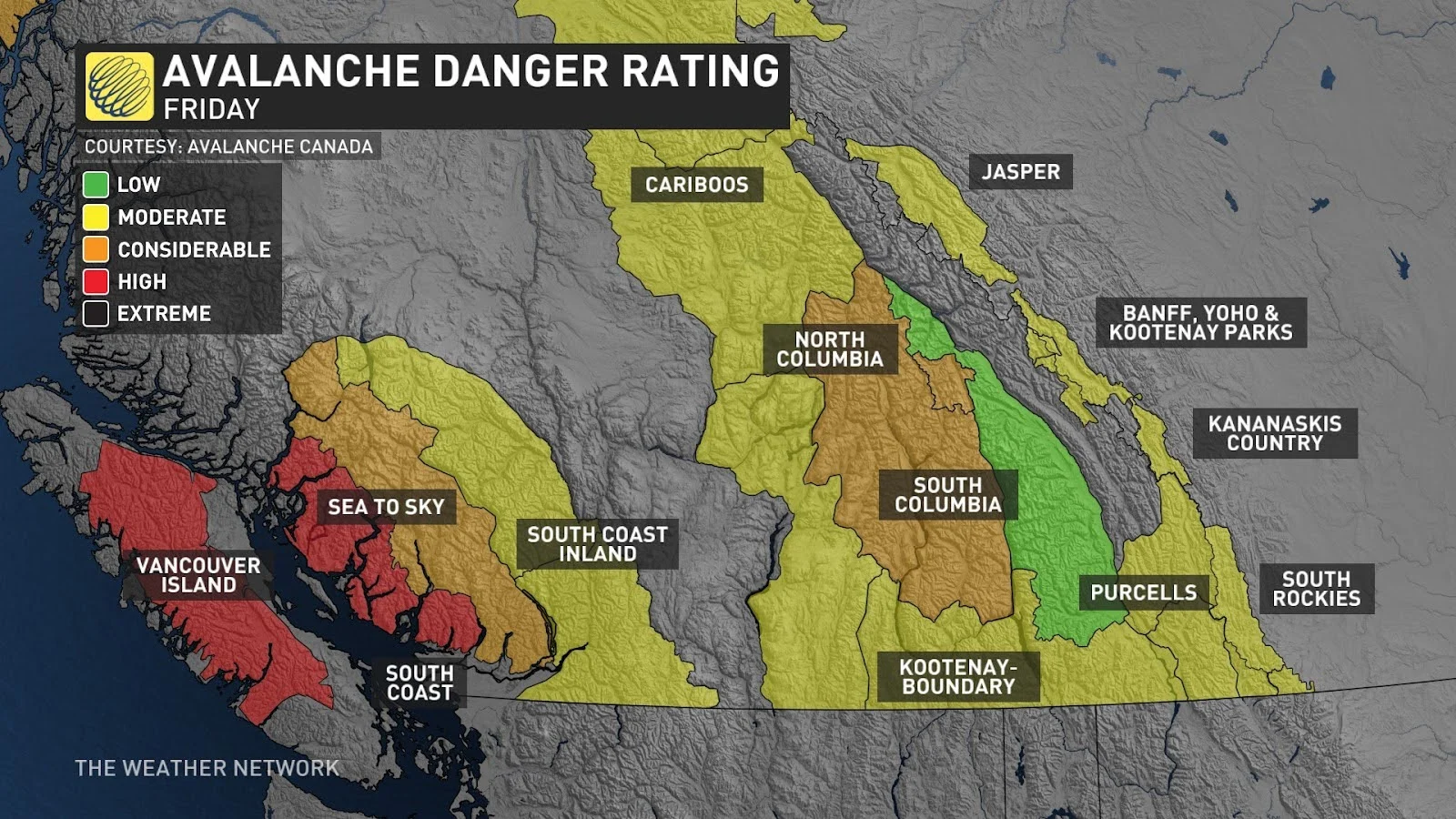 ‘High’ avalanche danger in B.C. as warm air, moisture surge ashore ...