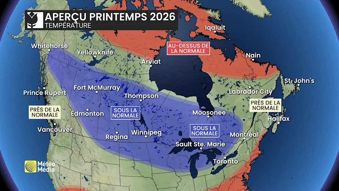Quelles sont les prévisions pour le printemps 2026 au Québec? - MétéoMédia