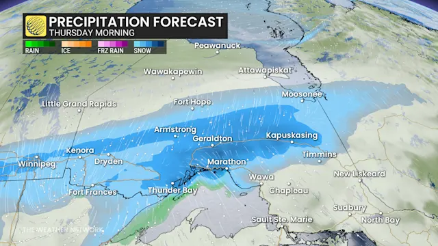 10-30+ cm of snowfall, potent winds will create travel issues, likely ...