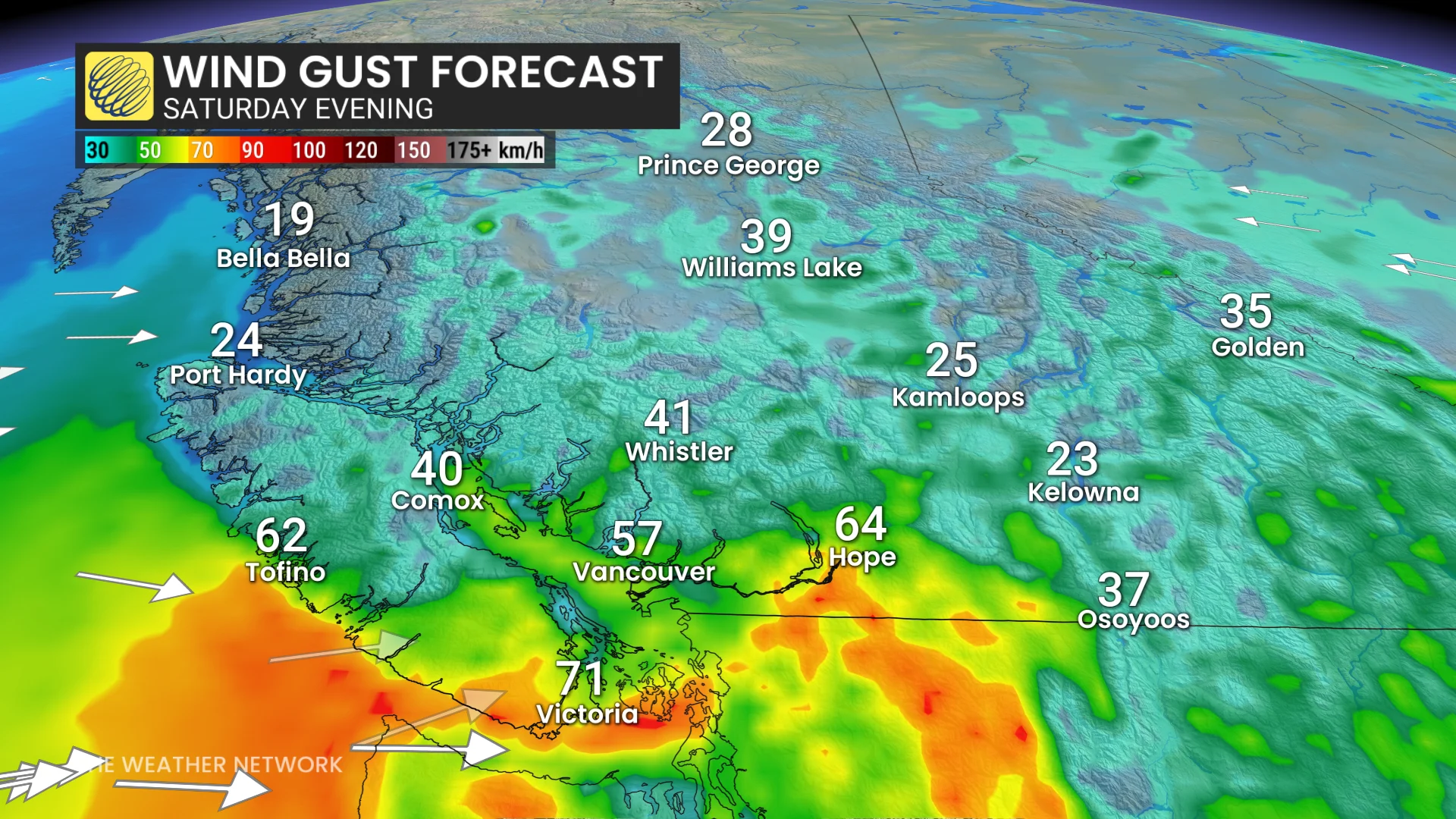 Strong fall storm hits B.C. and threatens outages, travel impacts - The ...