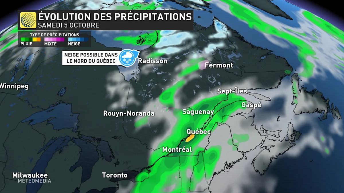 Voyez quand la neige risque de tomber au Québec - MétéoMédia