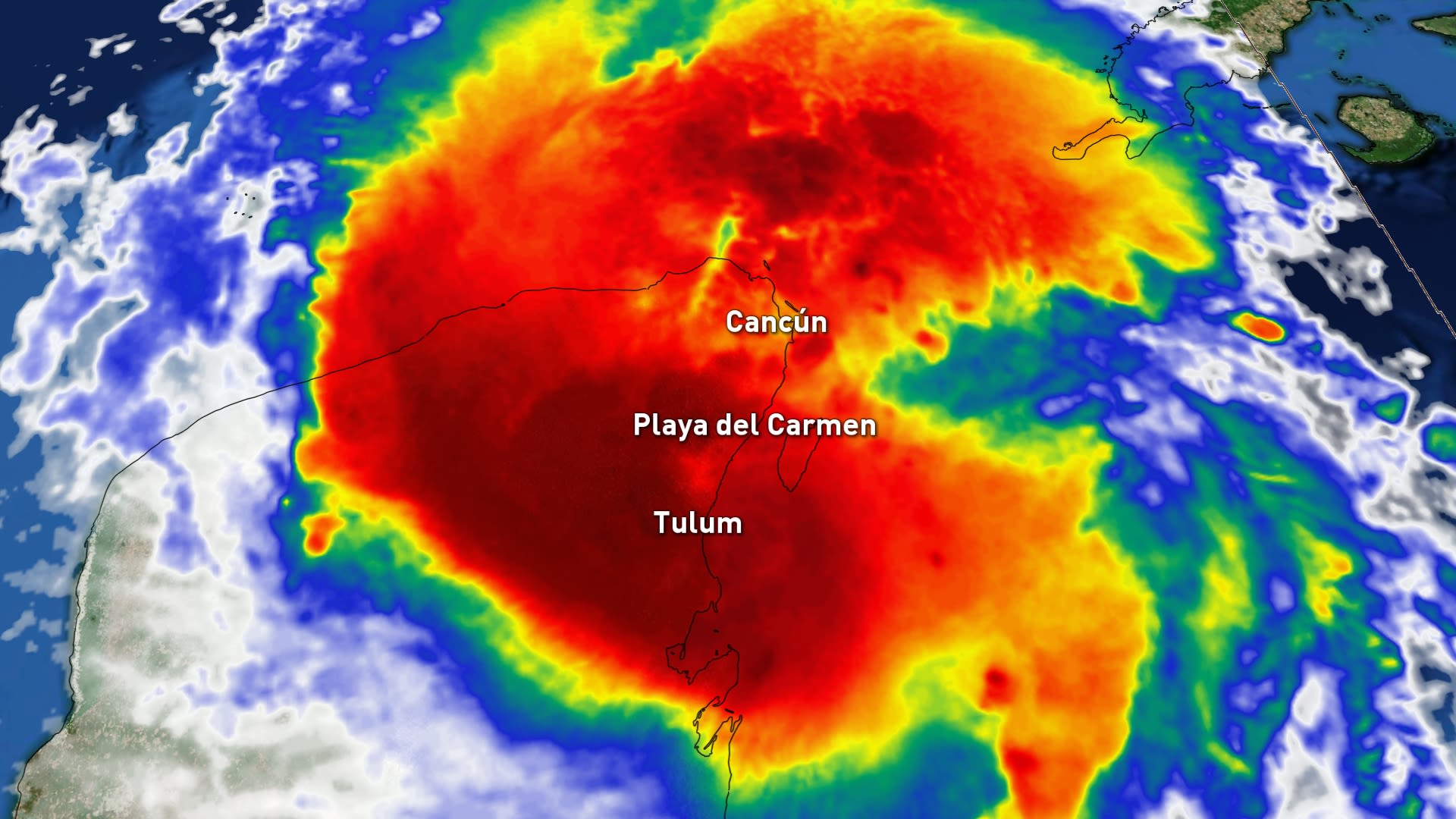 Beryl touche terre au sud de Cancún - MétéoMédia