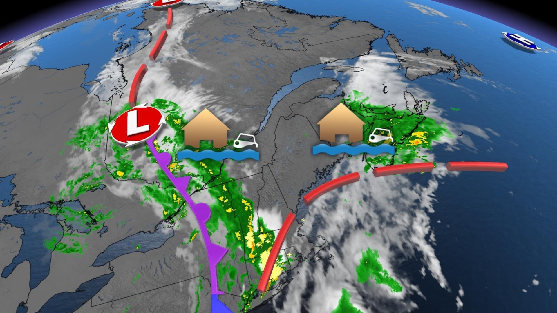 Heavy rain to continue in Quebec, Atlantic provinces into Saturday ...