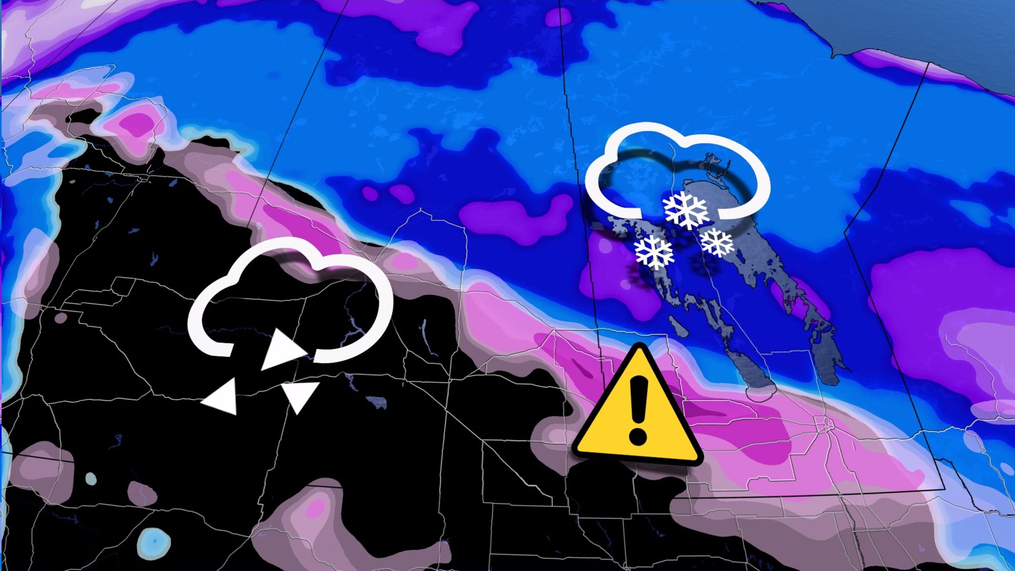Slick roads likely as weekend system brings Prairies snow, ice - The ...