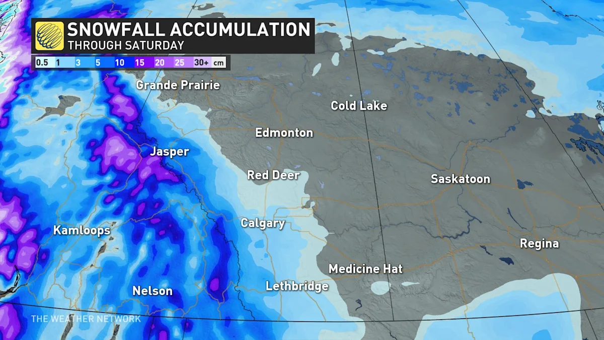 No snow? Mild Alberta pattern threatens a 26-year Christmas streak ...