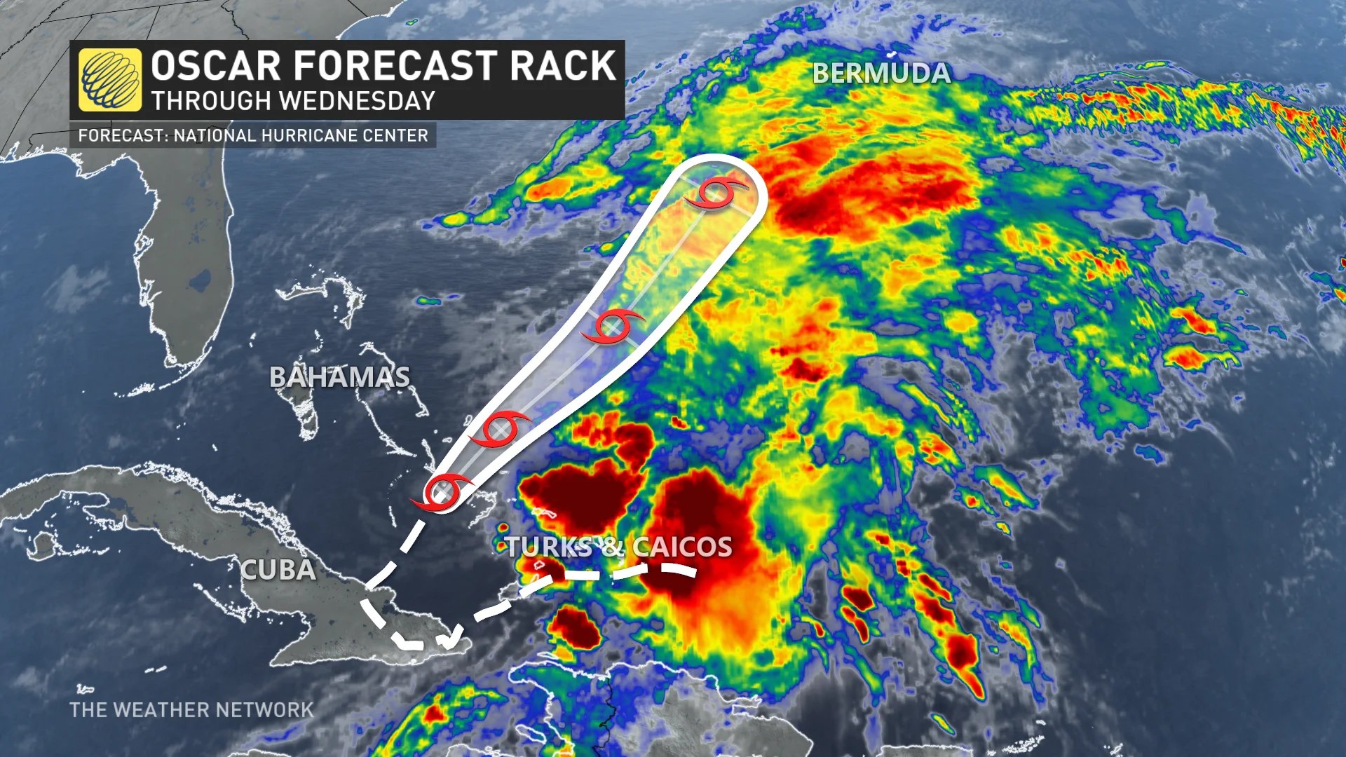 What's left of Oscar could soak East Coast locales with 100 mm of rain ...