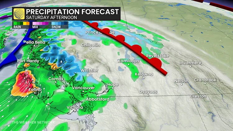 Heavy rain and snow: Typhoon remnants set to shake up B.C.'s pattern ...