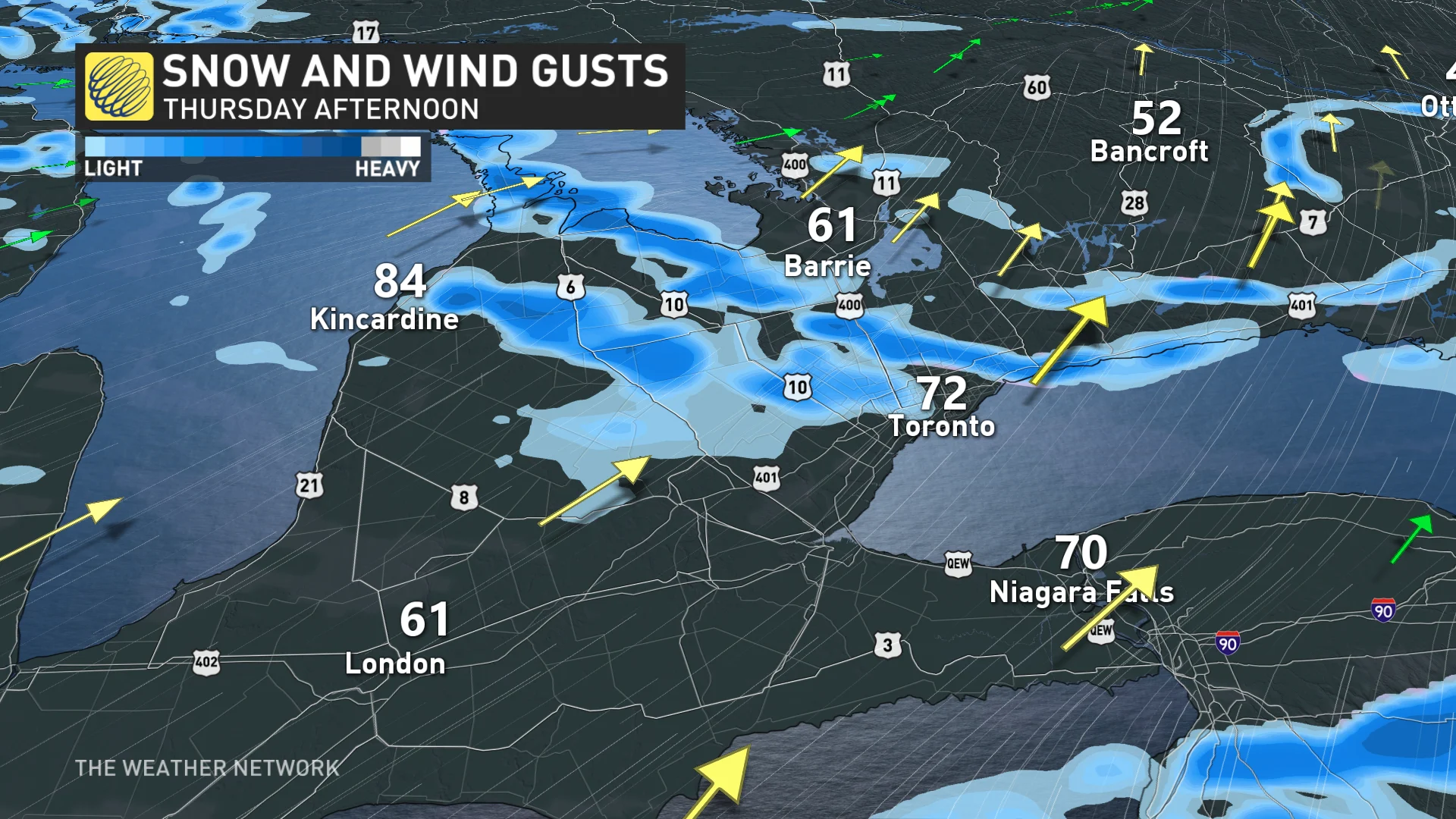 Blizzard warnings issued as 30-50+ cm of snow targets parts of Ontario - The Weather Network