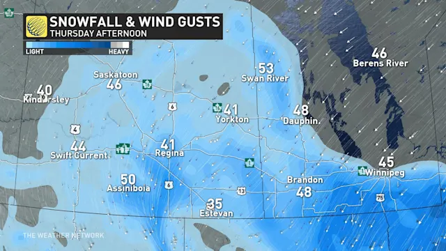 Treacherous snowstorm makes travel impossible on parts of the Prairies ...