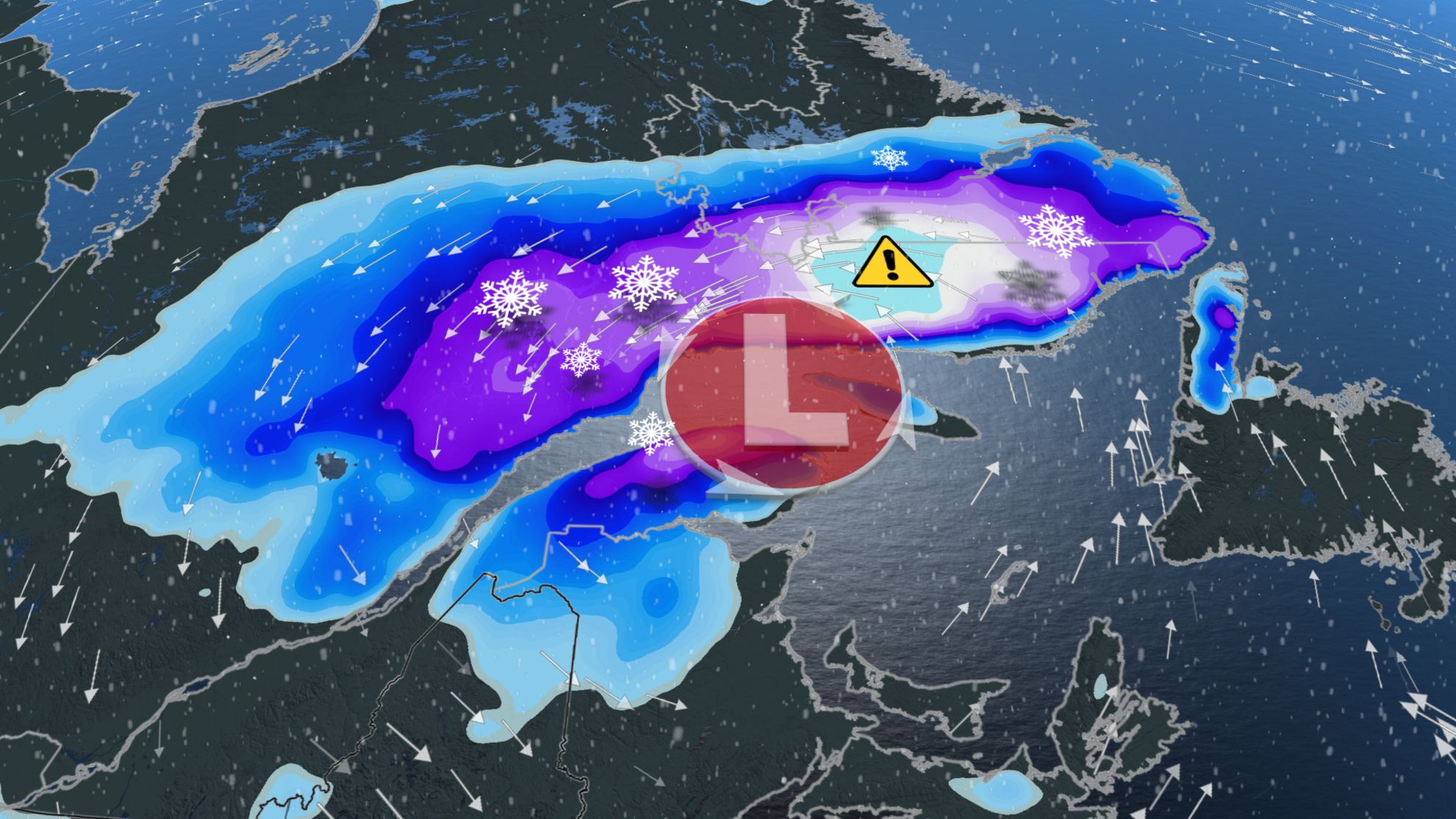 Still 20+ cm of snow to come over northern Quebec, Labrador - The ...