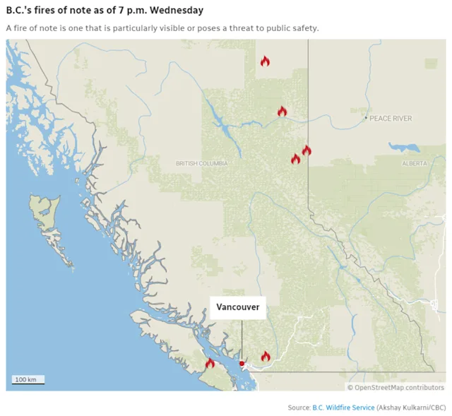 Wildfire risk high as campfires banned across B.C. starting noon ...