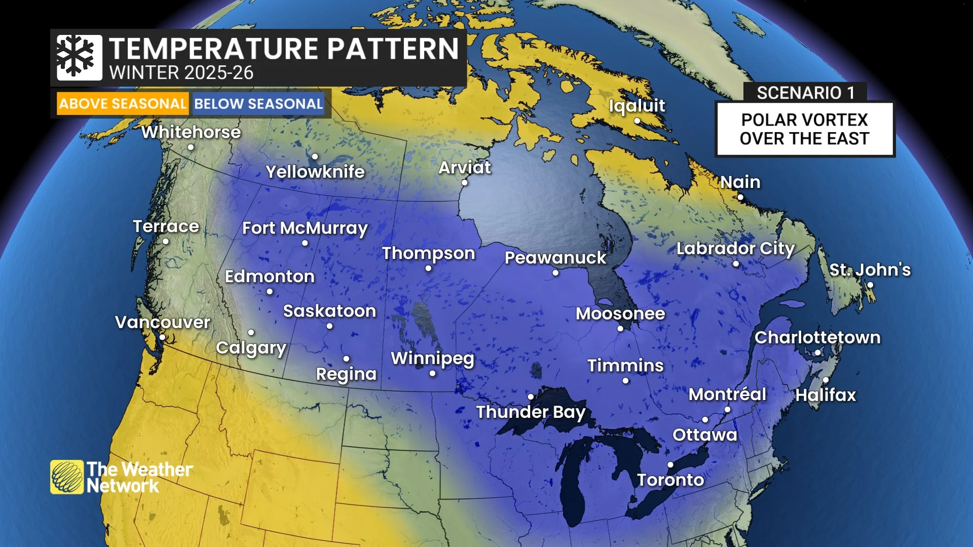 Polar vortex on the move! Canada’s winter forecast update - The Weather ...