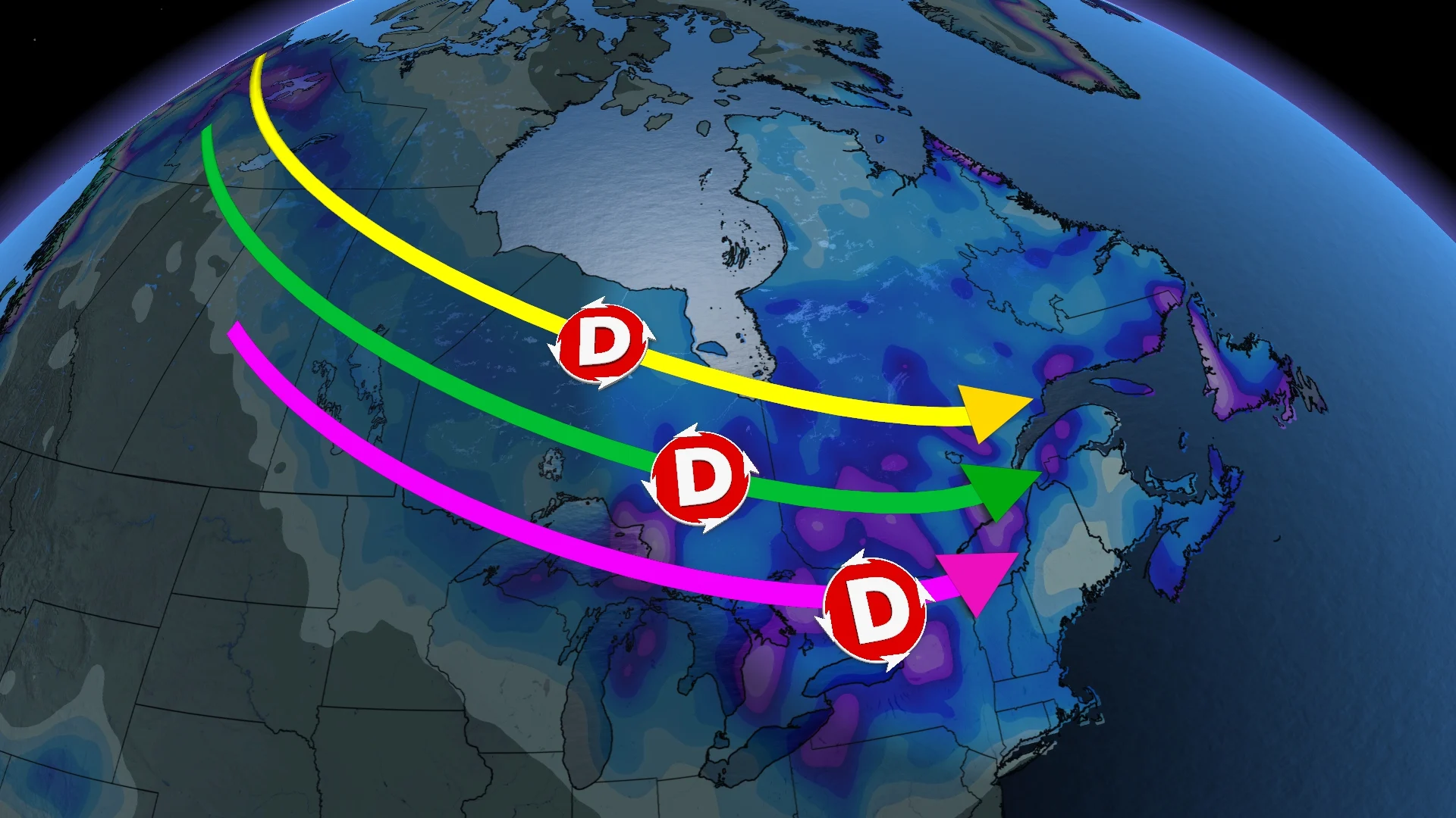 Trois systèmes s'enchaîneront au Québec cette semaine - MétéoMédia
