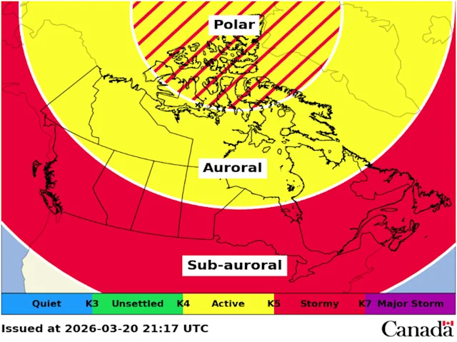 Northern Lights may finally shine over Canada Friday night - The ...