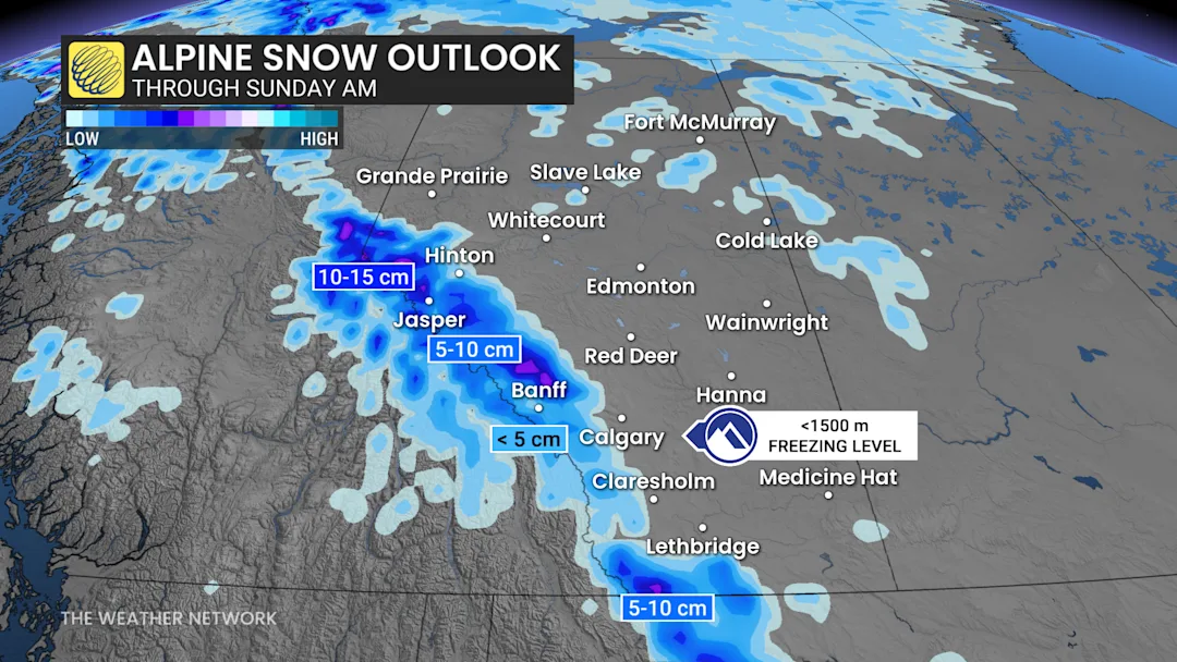 Surprise, Alberta! Fresh coat of snowfall for some areas this weekend ...