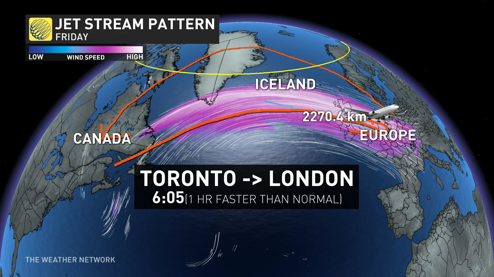 Incredibly strong jet stream shaves hours off of flights ahead of the ...