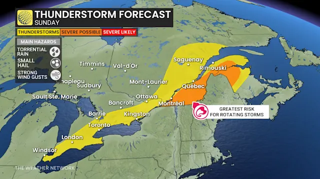 Heavy storms possible Sunday as summertime instability builds - The ...