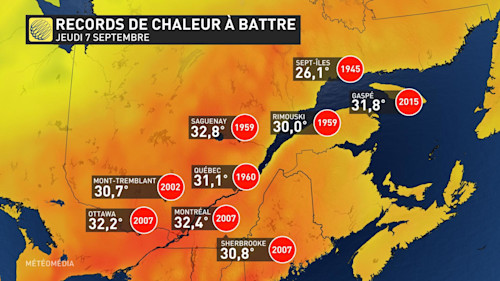 Chaleur et humidité : tout le Québec passe à l’histoire - MétéoMédia