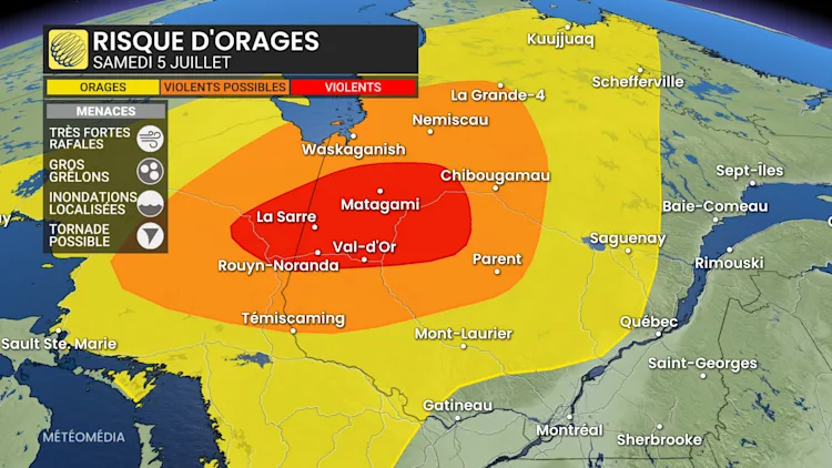 Samedi actif : des alertes de tornade pour ces secteurs du Québec ...