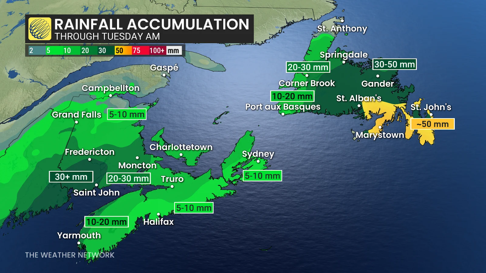 Snow, ice, and rain to sweep Atlantic Canada to end the weekend - The ...