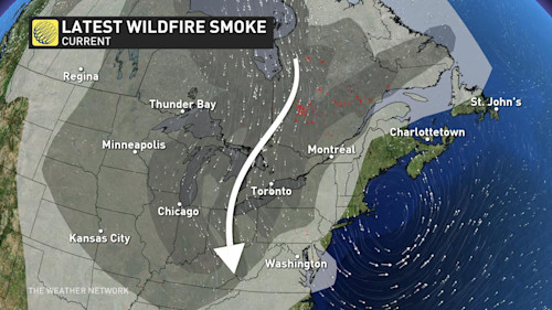 Wildfire smoke sifts into Ontario, Quebec, brings hazardous air quality ...