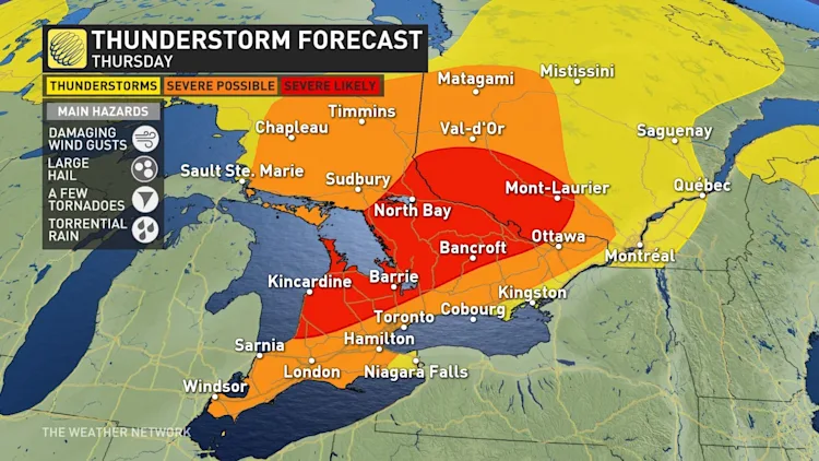 Severe storms continue Thursday night in Ontario, Quebec - The Weather ...