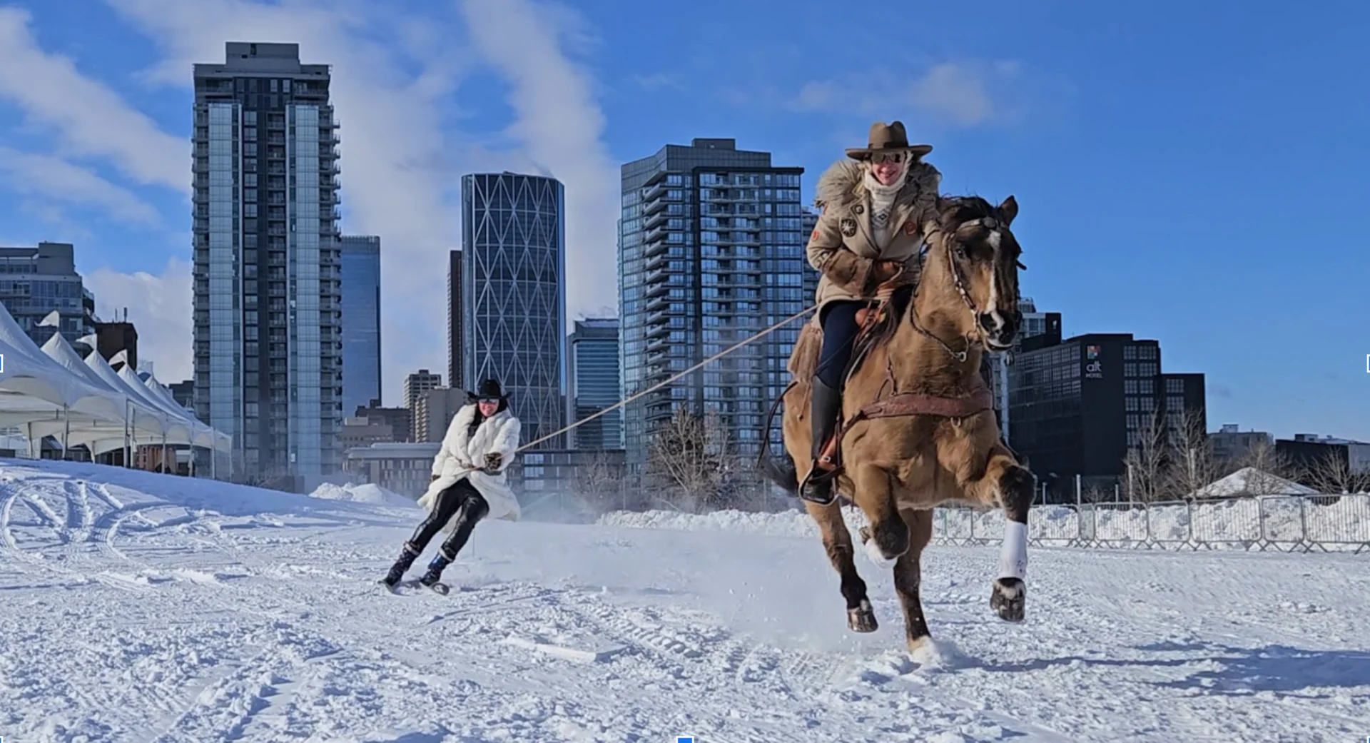 High-flying, horse-towed ‘Skijor’ is coming to downtown Calgary - The ...
