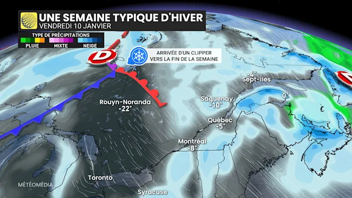 Jusqu'à 40 cm de neige : une semaine typiquement hivernale - MétéoMédia