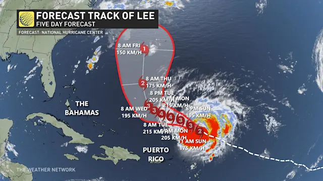 Hurricane Lee slows down amid mystery over its eventual, northward path ...