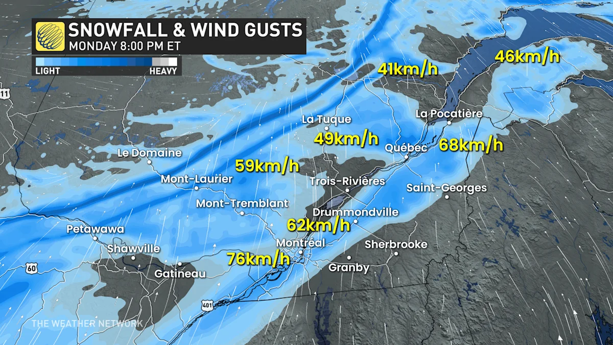 Dangerous travel in Quebec with strong winds, blizzard-like conditions ...