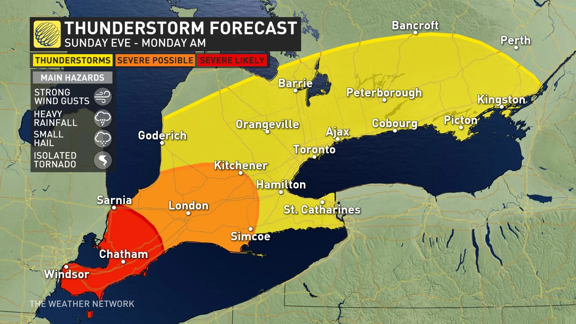 Severe storm risk, abundant lightning for some in southern Ontario ...