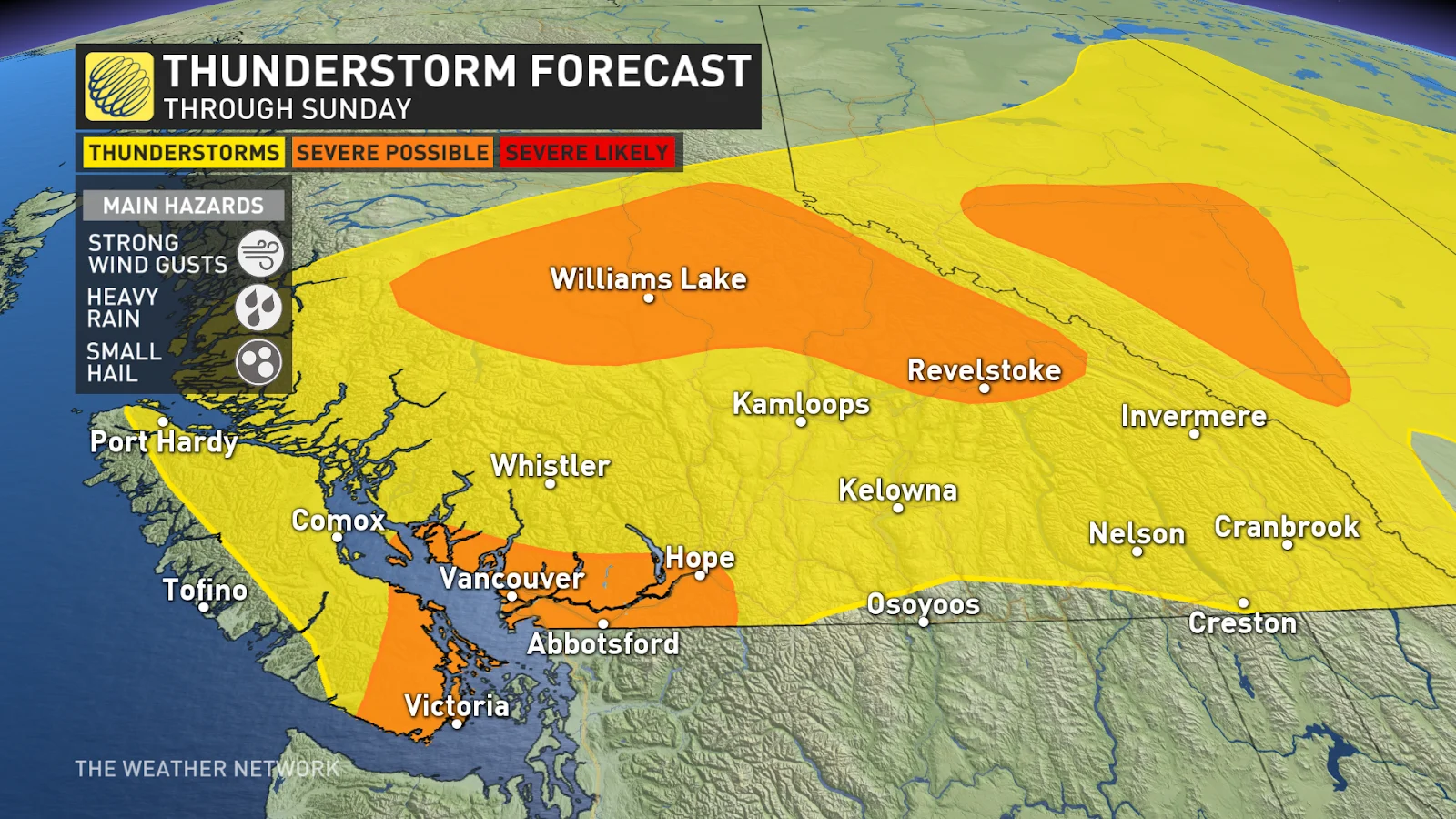 Rare nighttime storm risk to target Vancouver and Victoria - The ...