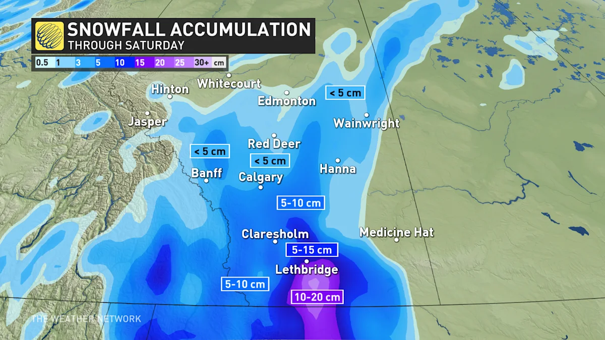 More winter travel as rounds of snow continue to hit southern Alberta ...