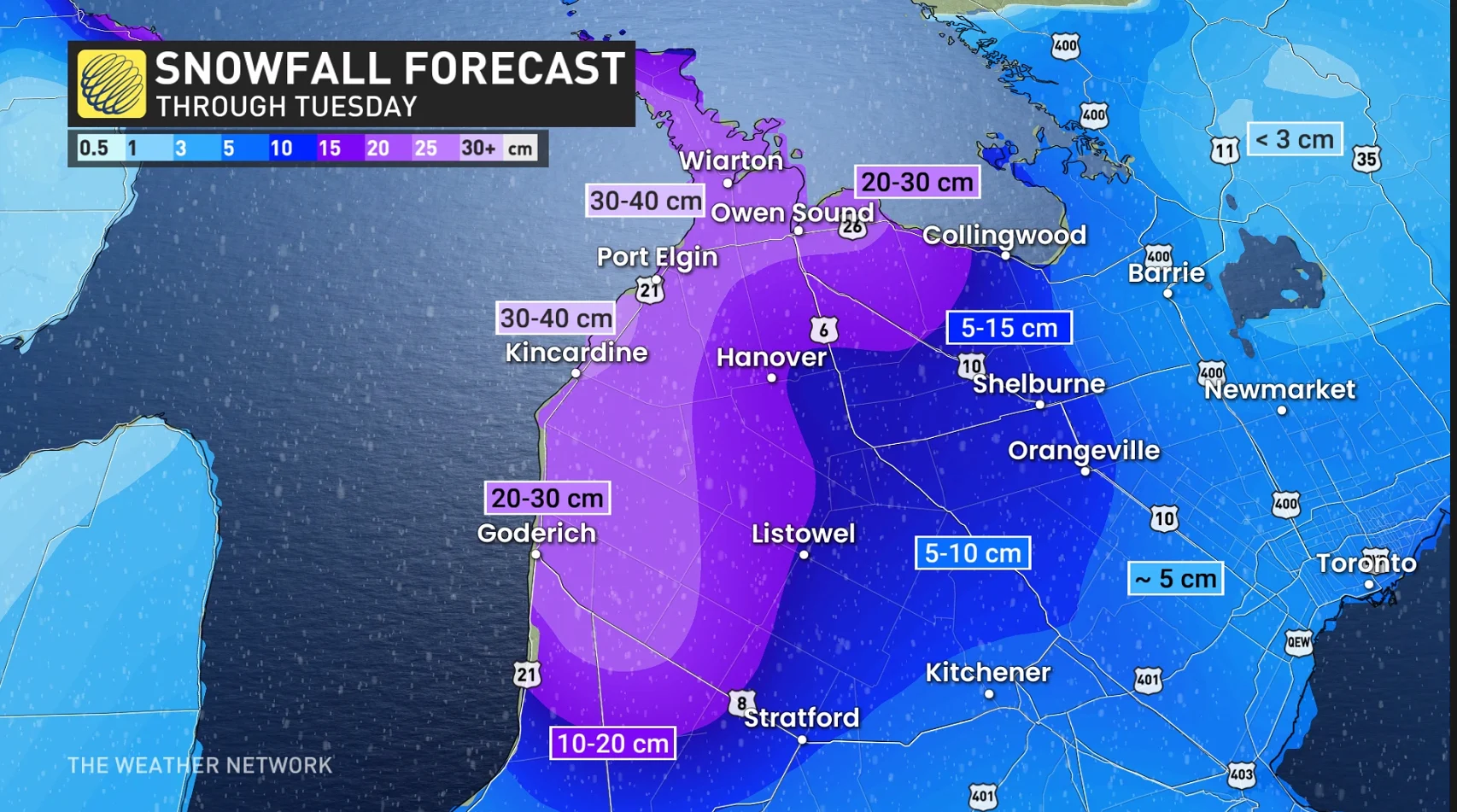 Snow squall warnings line southern Ontario amid deep Arctic chill - The ...